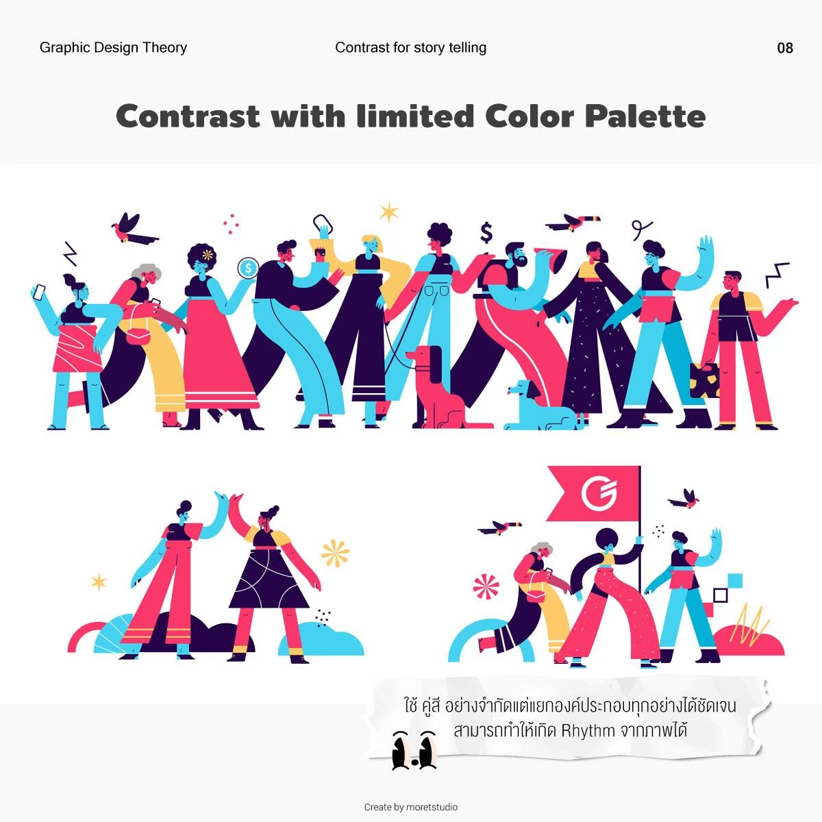 Graphic Design Theory: Contrast - Morestudio